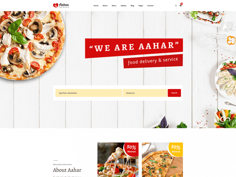 Aahar - Food Delivery Service Bootstrap4 Template - Bootstrap Templates