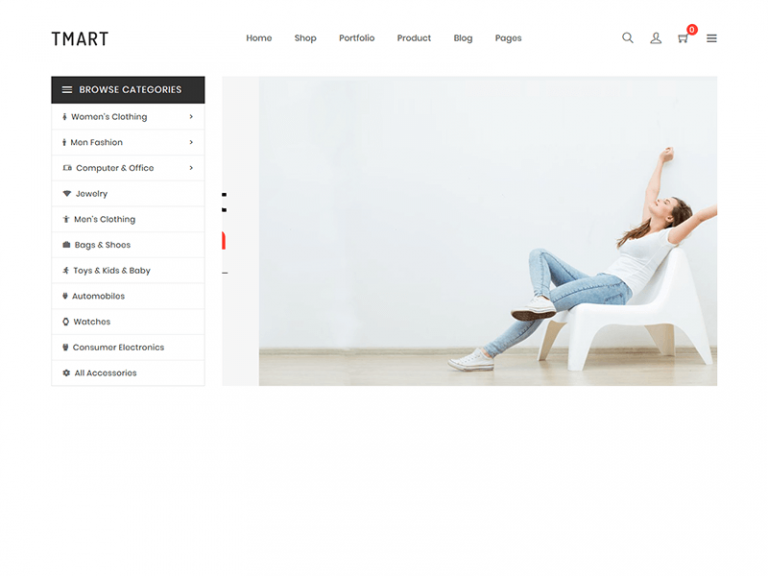 Tmart - Minimal eCommerce HTML Template - Bootstrap Templates