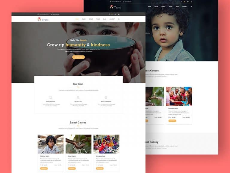 Trust – Nonprofit Charity HTML Template - Bootstrap Templates